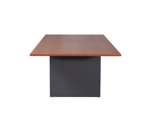 Rapidline Boardroom Table 2400mm Cherry/Ironstone– Dunn Furniture